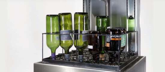 Wine Bottle Washing Machine - Aquatech BM bottle Washer and Cleaner